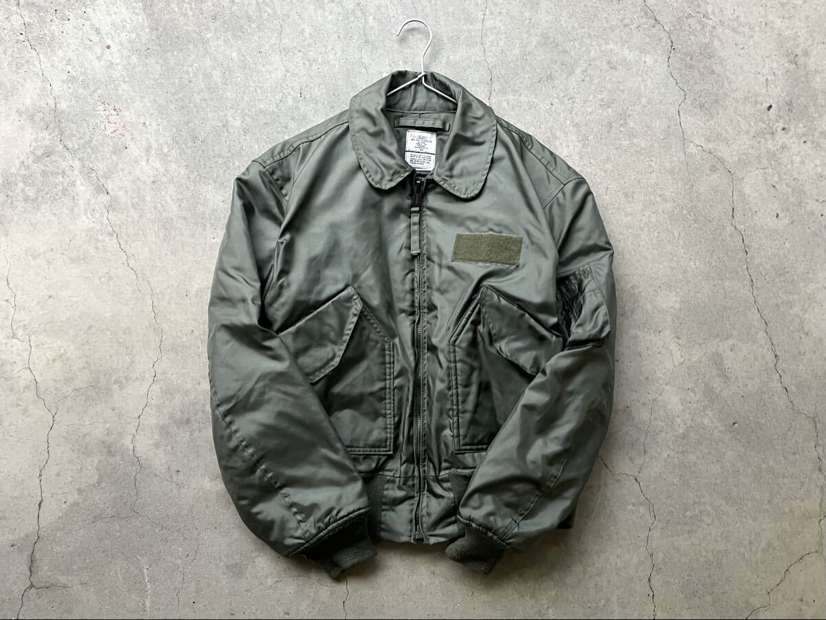【目立った傷や汚れなし】米軍実物 CWU-45/Pフライトジャケット S/34-36 メンズ ブルゾン ノーメックス CWU-36/P G-8 ...