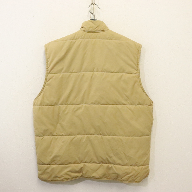 【傷や汚れあり】y678 80sビンテージ 中綿ベスト 1980年代製 Lサイズくらい ベージュ 古着 アメカジ ストリート 激安 アウター ...