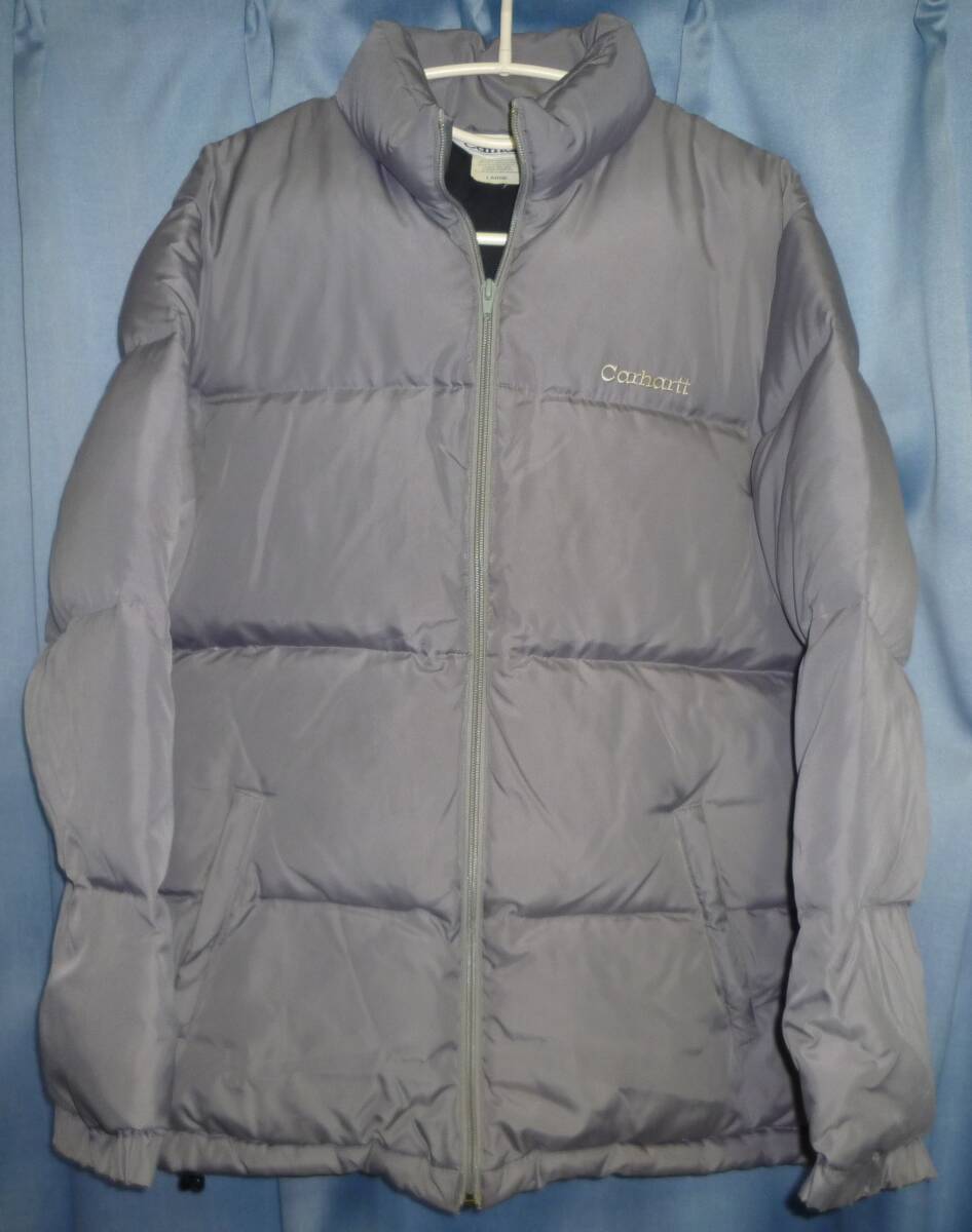【目立った傷や汚れなし】00s カーハート Carhartt ダウンジャケット L グレーダウン50% フェザー50%の落札情報詳細 ...