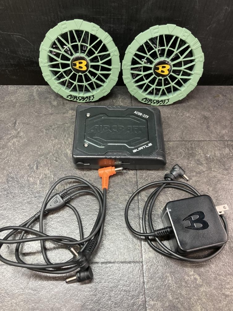 【傷や汚れあり】026 おすすめ品 バートル 空調服用ファン・バッテリ AC08-22V バッテリ+ACケーブル+ファンの落札情報詳細 ...