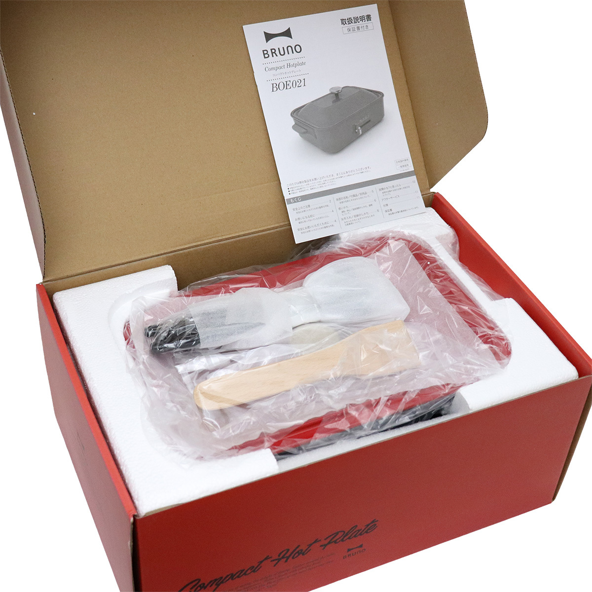 【未使用】未使用品 BOE021-RD ブルーノ BRUNO コンパクトホットプレートの落札情報詳細 - Yahoo!オークション落札価格検索 ...