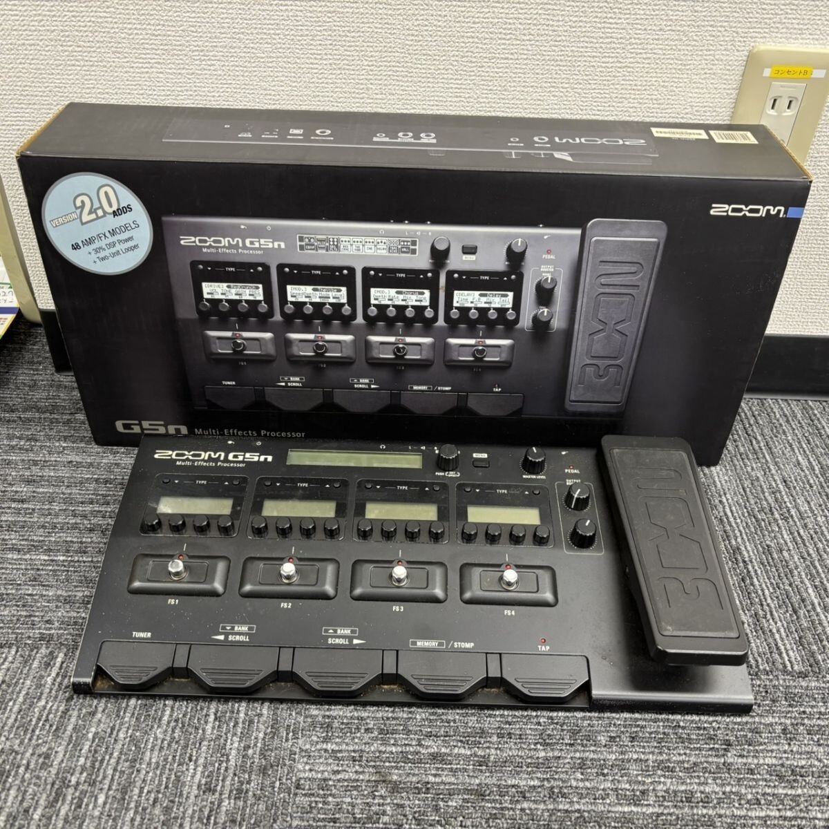 【傷や汚れあり】Q215-SG1-1417 ZOOM ズーム G5n ギター用 マルチエフェクター フロアタイプ 箱付き IIの落札情報詳細 ...