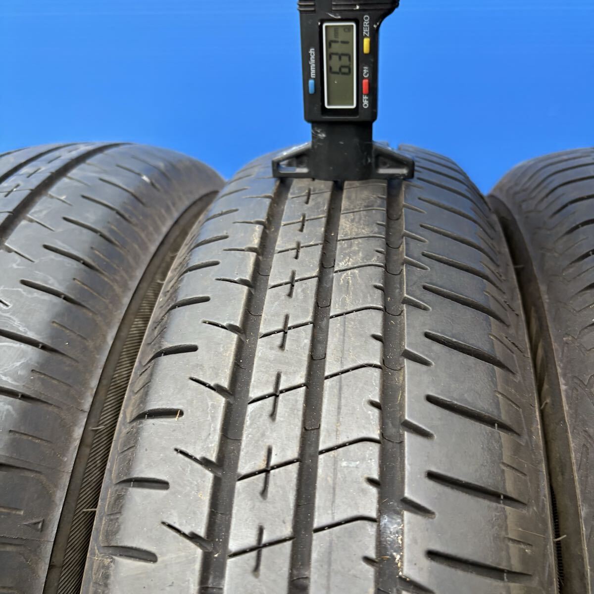 【目立った傷や汚れなし】155/65R14 ブリヂストン ECOPIA 155/65/14 サマータイヤ 4本 3本2023年製造1本2024 ...