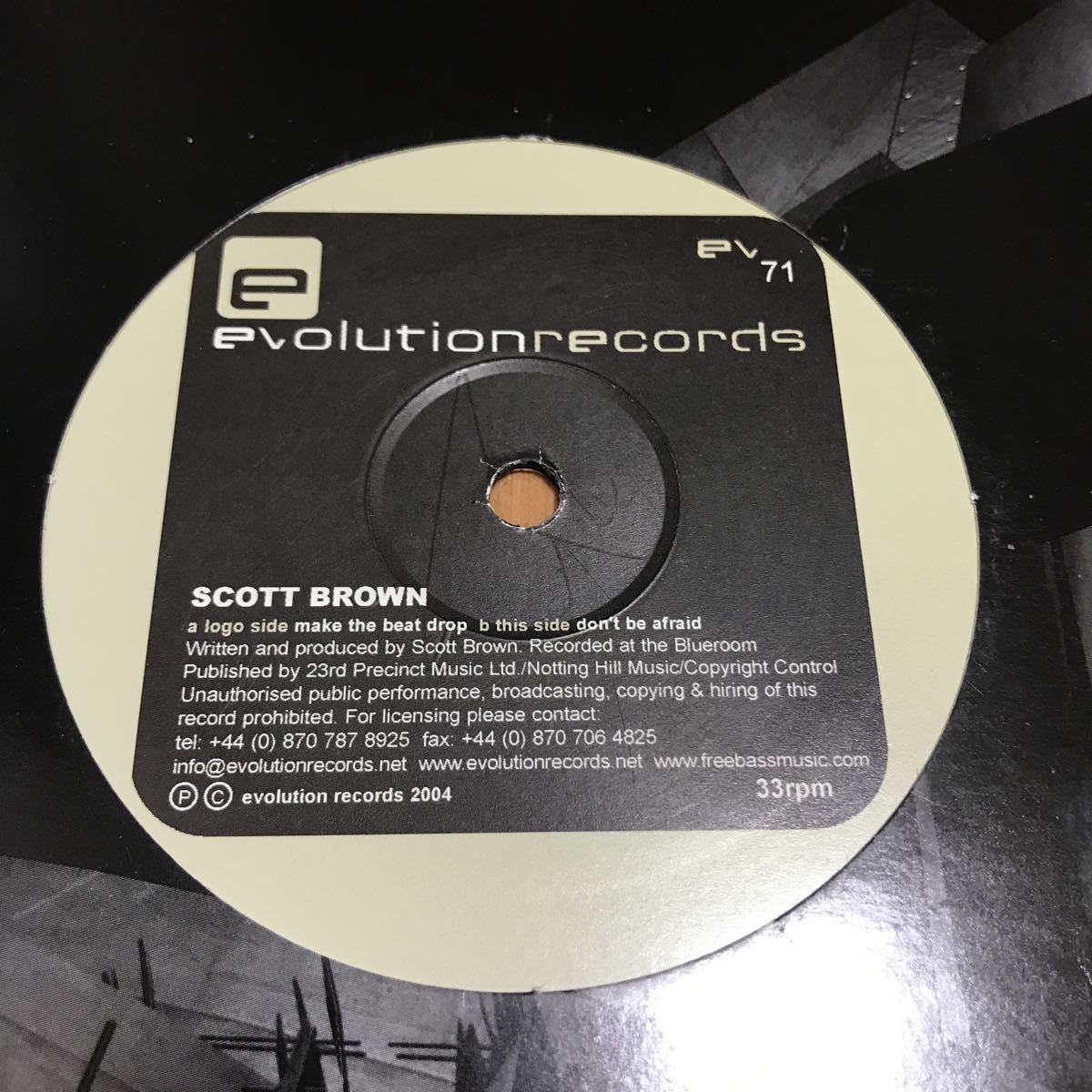 【やや傷や汚れあり】【ハピコア】Scott Brown / Make The Beat Drop - Evolution Records . Happy Hardcore ハッピーハードコア ...