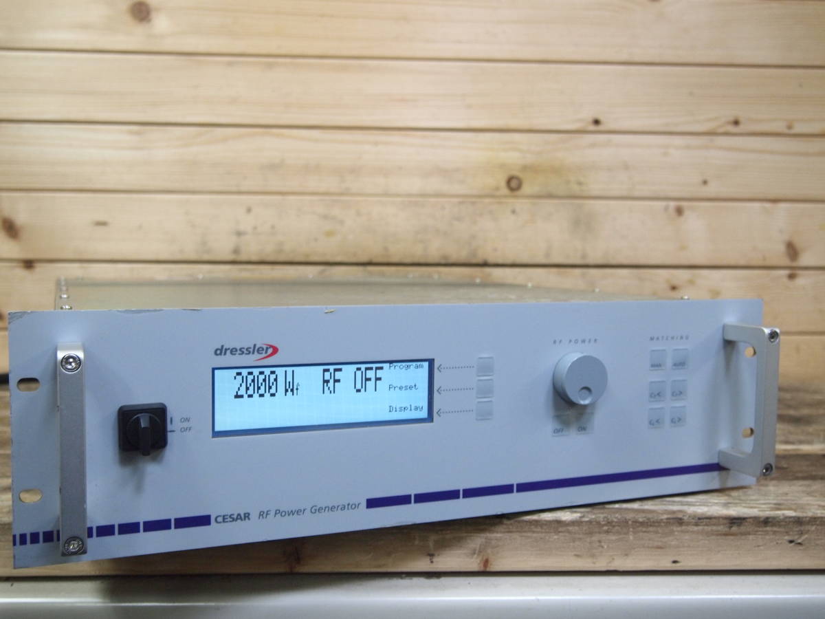 Dressler cesar 1320 RF電源 ジェネレーター POWER GENERATOR 入力 三相200Vの落札情報詳細 ...