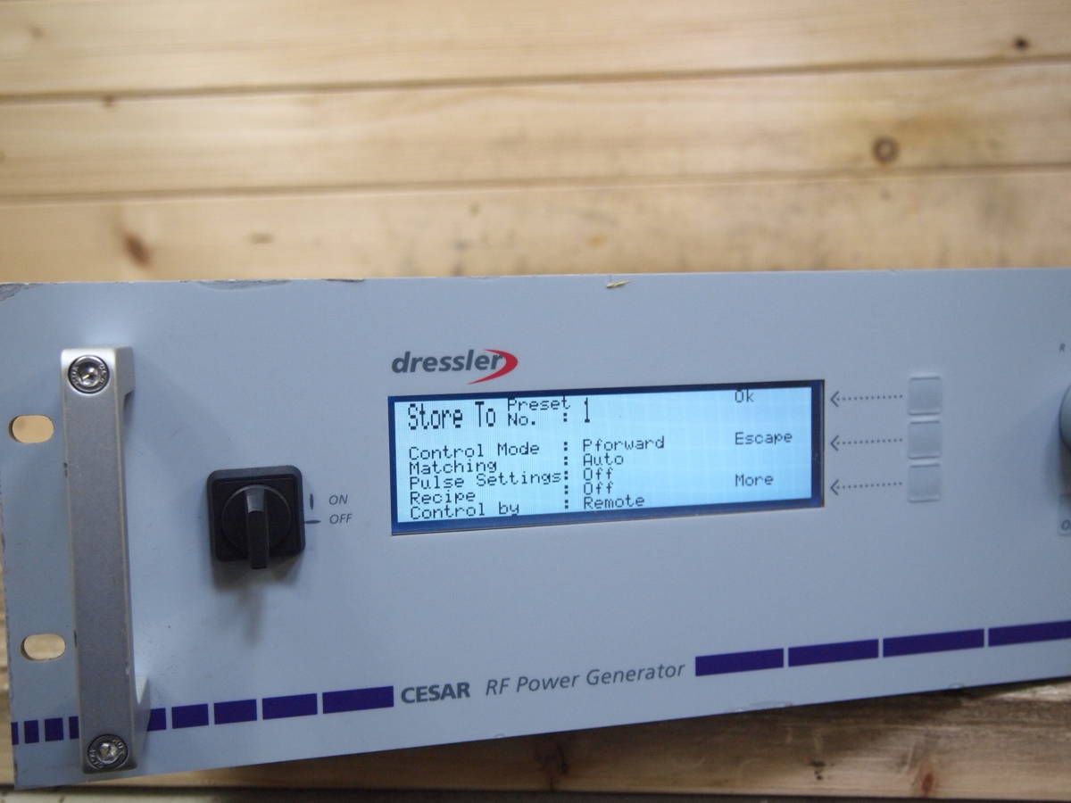 Dressler cesar 1320 RF電源 ジェネレーター POWER GENERATOR 入力 三相200Vの落札情報詳細 ...