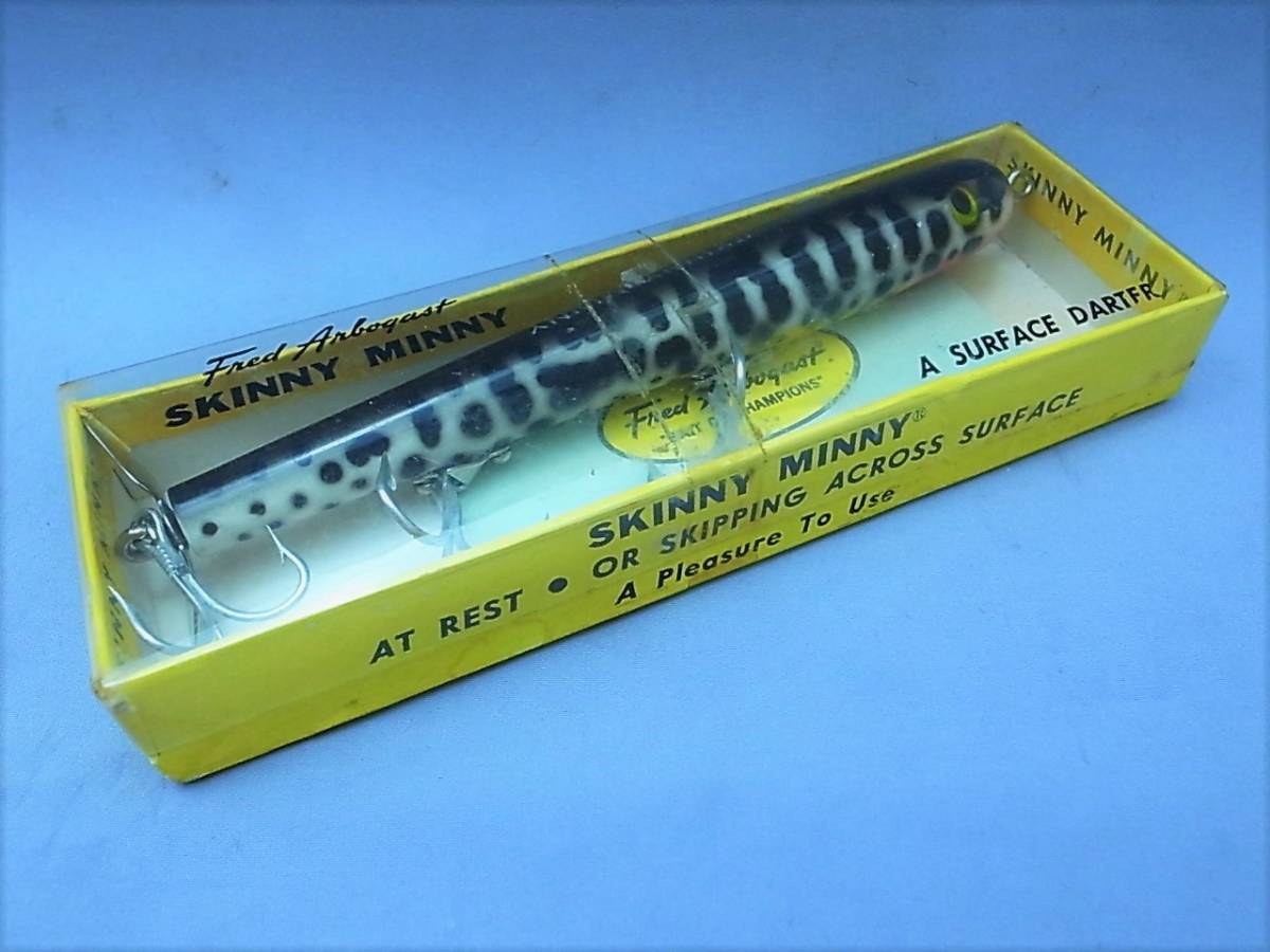 【新品】オールド OLD フレッドアーボガスト スキニーミニー 中古ルアー/Fred Arbogast SKINNY MINNY 検 ヘドン ...