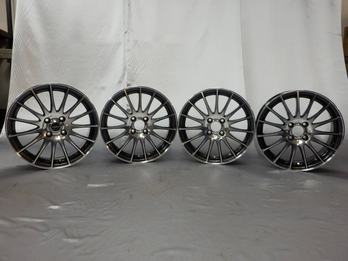 【新品】【未使用】HOT STUFF CROSS SPEED PREMIUM-15 16インチホイール 4本セット 16x6.0J +45 4-100 デミオ ヴィッツ フィット等 コンパクト ...