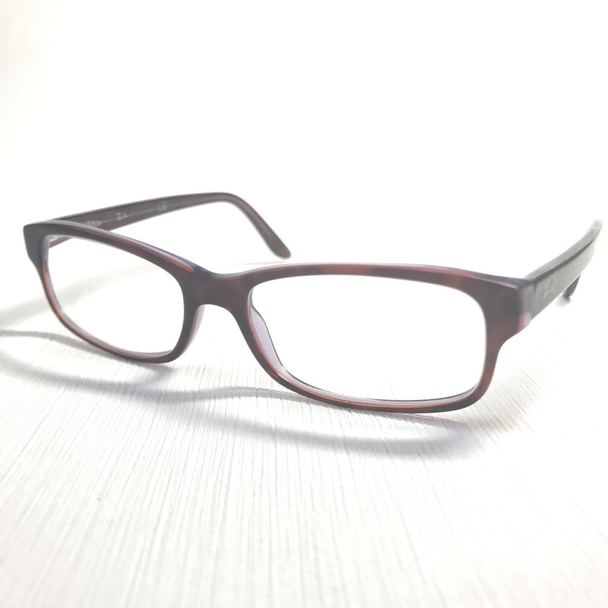 本物 Ray-Ban レイバン ウェリントン RB5187 52/16-140 パープル系 プラスチック メガネ 眼鏡 サングラス D1267 ...