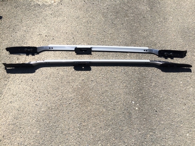 LAND CRUISER PRADO 150ランクルプラド純正ルーフラックレールカラードGENUINE ROOF RACK RAILシルバ ...