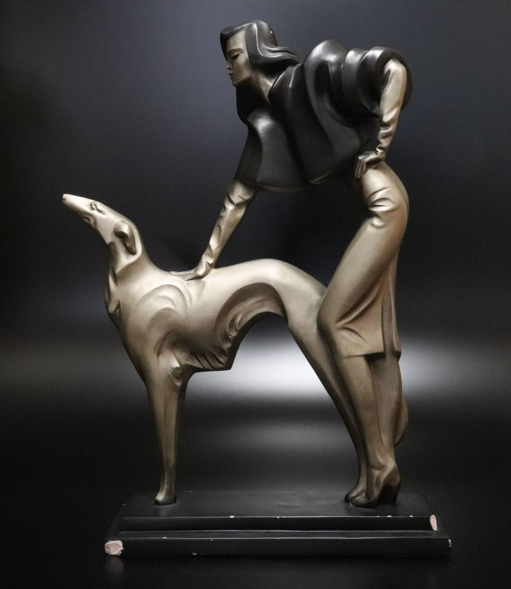 M Alexander Danel アレキサンダー ダネル 犬と女性 置物 重量15.6㎏の落札情報詳細 - Yahoo!オークション落札価格検索 オークフリー