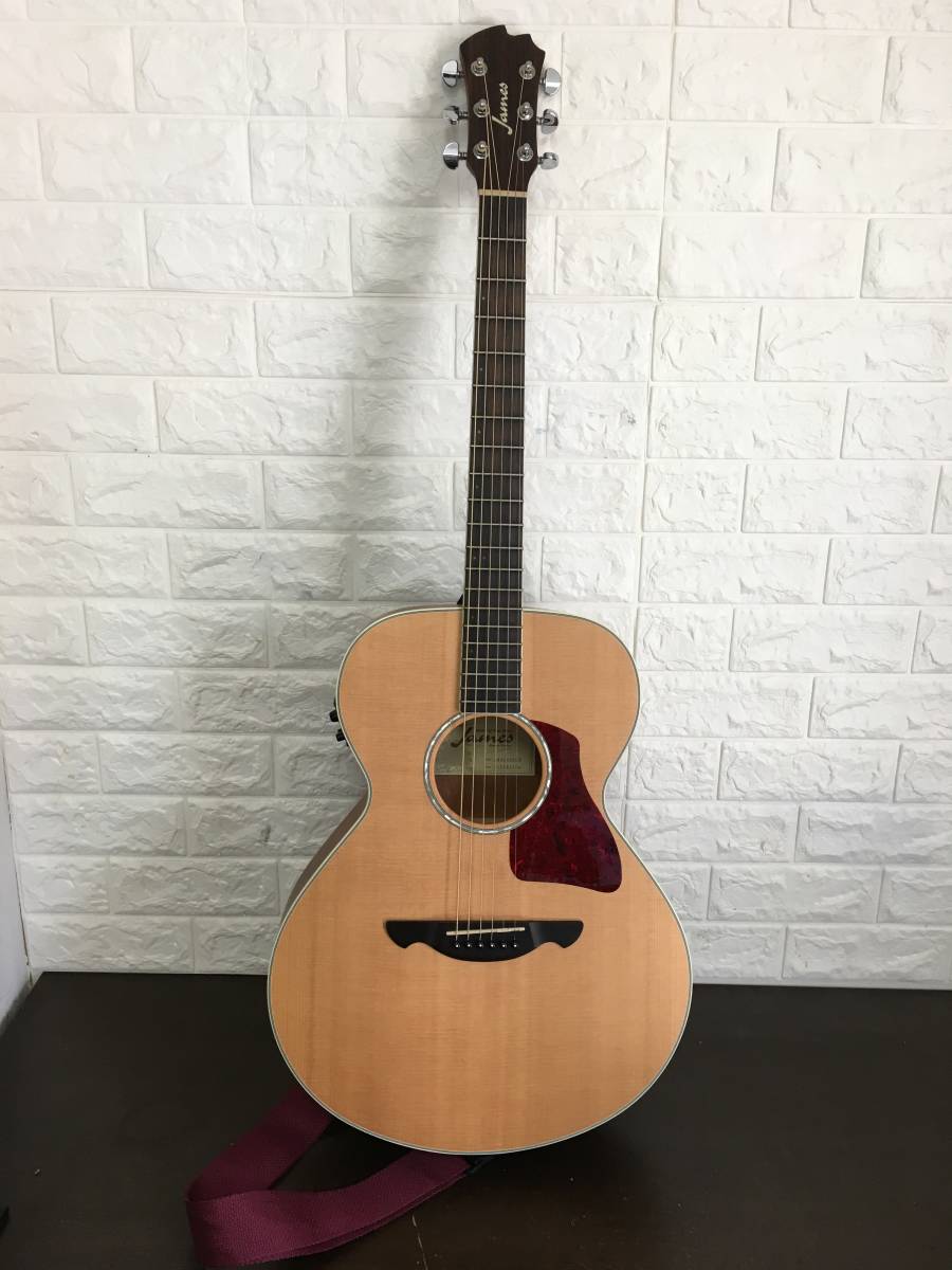 99F8204 James JM600/ENAS ジェームス アコースティックギター ストラップ・布ケース付き チューニング未確認の落札情報 ...