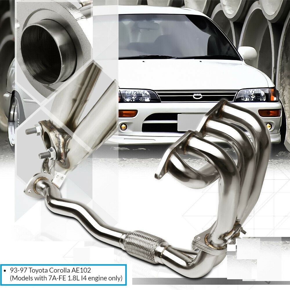 【新品】20PS パワーアップ! 1993-1997トヨタカローラAE102 7A-FE 1.8 ステンレス エキマニ インテーク マフラーフロントパイプ ブレーキ [N1.0300]の落札 ...