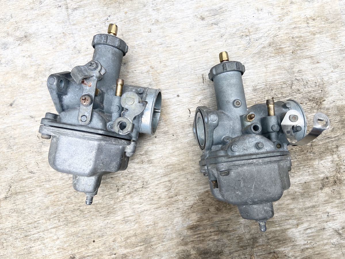 【美品】CBX125カスタム 純正キャブレター ツイン JC12 11 F CBX250S RS RS-Z カスタム キャブ スロットル 検 ...