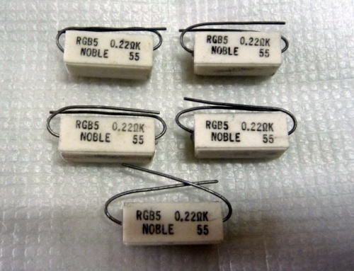 【新品】 セメント抵抗 NOBLE RGB5 0.22Ω 未使用品 の落札情報詳細 - Yahoo!オークション落札価格検索 オークフリー