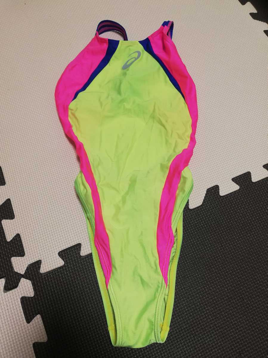 アシックス ASICS オーダーコンポ受注生産 レディススイムウェア 競泳水着タイプ ALS86T サイズM ハイドロCD ハイカット 箱タグ ...