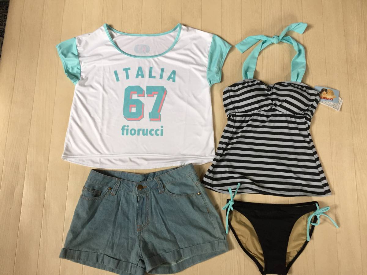 【新品】新品 FIORUCCI フィオルッチ レディース水着 4点セット 11L 6 ファッション水着 タンキニ レジャー アウトドア 海 プールの落札情報詳細 - ヤフオク落札価格検索 オークフリー