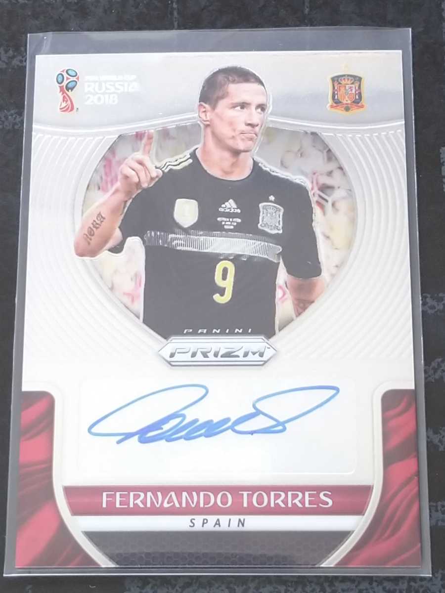 【FERNANDO TORRES】2018 PANINI PRIZM world cup RUSSIA 直筆サイン フェルナンド トーレス ...