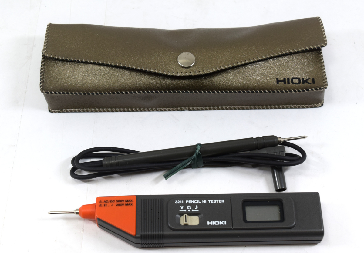 【S438】HIOKI 3211 ペンシル型 ハイテスター 回路計 電気計測機 測定器 ケースあり 説明書付き 動作確認済 中古品 直接取引 ...