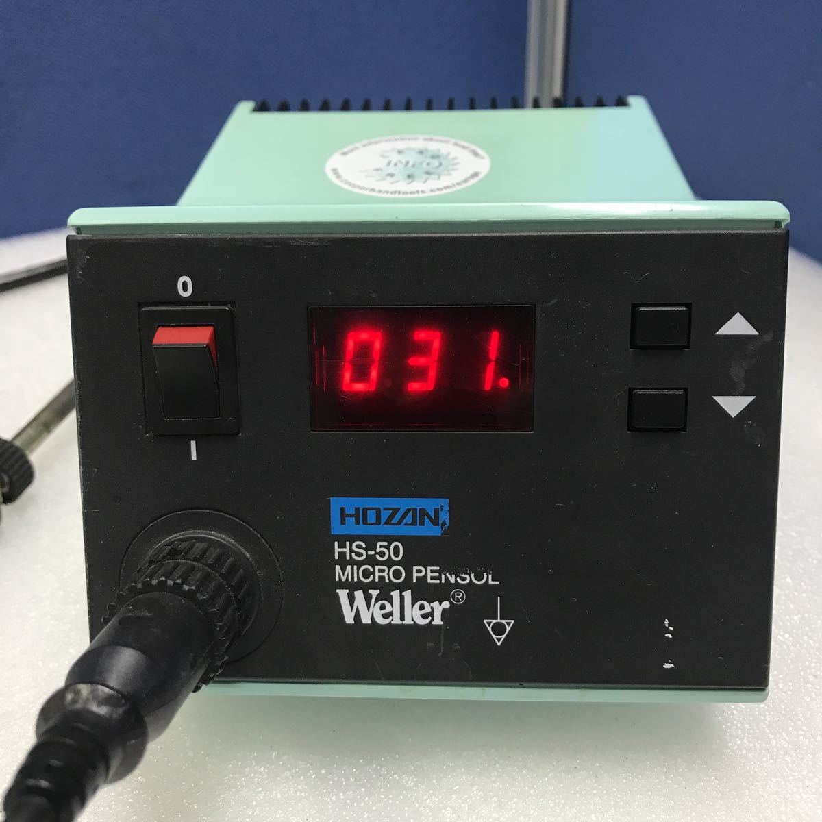 TK0539 HOZAN Weller HS-50 調温式半田ごて 95W 通電確認済 現状品 1117の落札情報詳細 - Yahoo!オークション落札価格検索 オークフリー