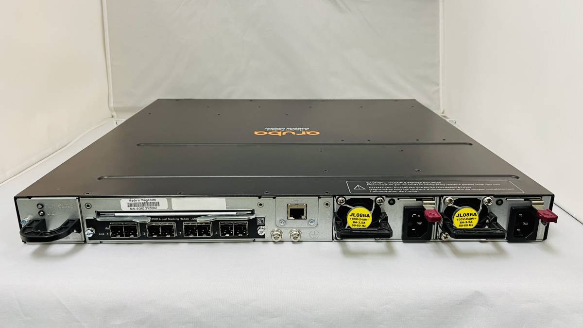 【初期化OK】HPE Aruba 3810M 40G 8 HPE Smart Rate PoE+ 1slot Switch JL076A ...
