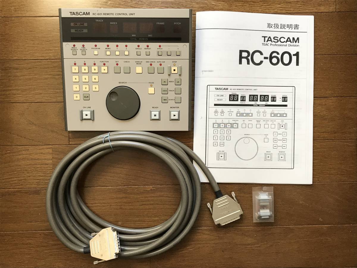 TASCAM RC-601 リモコン CD-701/CD-601用 ケーブル・取説コピー・予備スイッチ付きの落札情報詳細 - Yahoo ...