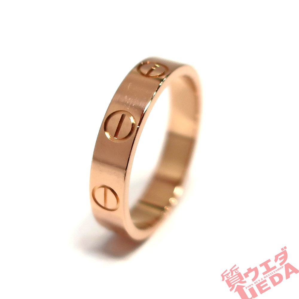 【栄】【1円】カルティエ ミニラブリング 750 PG K18 ピンクゴールド 指輪 #49 レディースの落札情報詳細 - ヤフオク落札価格検索 オークフリー