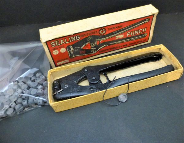 D2# シーリングパンチ MG SEALING PUNCH 針金封印 鉛玉 鉛駒/シーリングマシーン 封印 封緘 #1229-2の落札情報詳細 ...