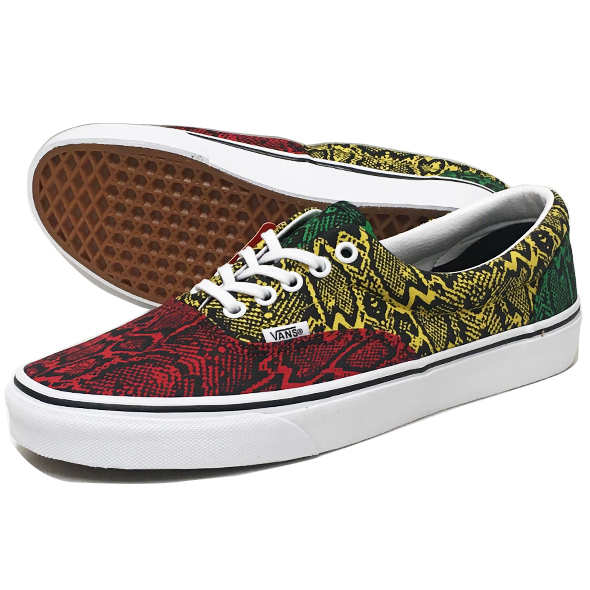 【新品】格安 VANSバンズERAエラ （Multi Python）ラスタ柄マルチカラー 26.0cm 新品Q&Uの落札情報詳細 - ヤフオク ...