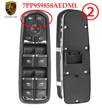 【新品】ポルシェ パナメーラ カイエン マカン パワー ウィンドウ ミラー スイッチ 95861315600 7PP959855C ...
