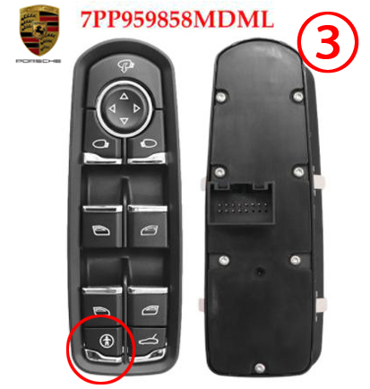 【新品】ポルシェ パナメーラ カイエン マカン パワー ウィンドウ ミラー スイッチ 95861315600 7PP959855C ...