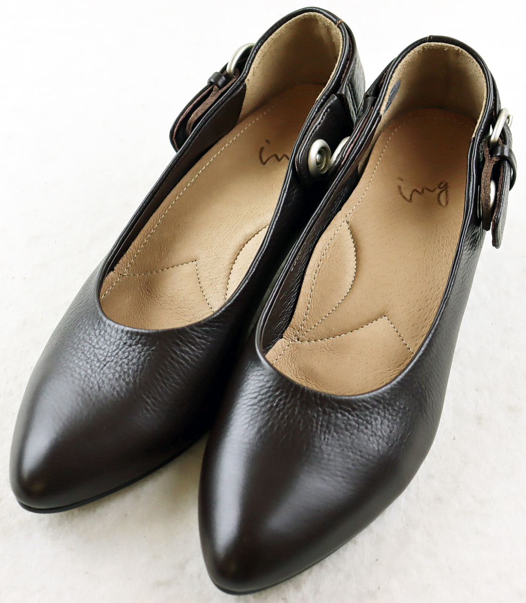 中古品 パンプス 『ing 2306 サイズ:23.5cm 2E』 カラー:ブラウン ヒール高さ(約):3.5cm レザー/革 シューズ/靴 ベルト付き ※箱なの落札情報詳細 - ヤフオク落札 ...