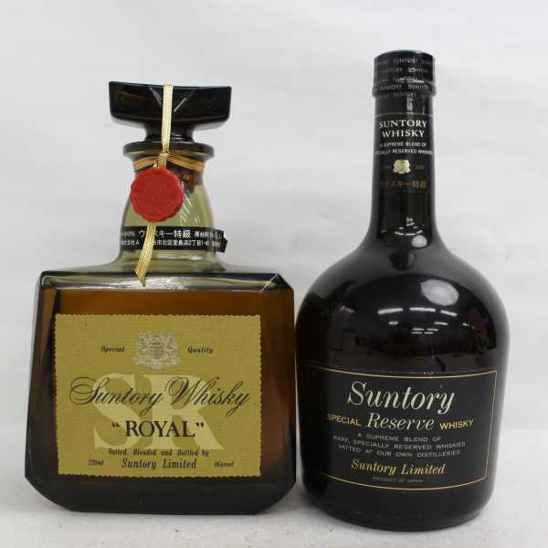 【2本セット】SUNTORY（サントリー）ウイスキー各種（ローヤル SR 43％ 720ml 等）S21A160013の落札情報詳細 - Yahoo!オークション落札価格検索 オークフリー