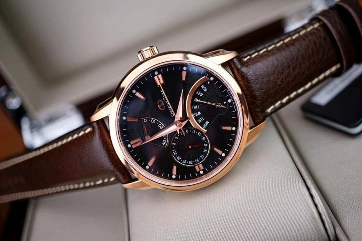 【中古】【中古・USED稼働品】【ROYAL ORIENT ロイヤルオリエント レトログラード WE0021JD アイボリー文字盤 2014年 ...