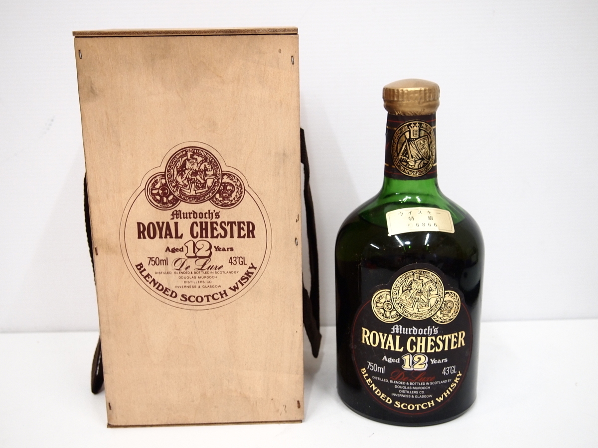 L12805HD2 ROYAL CHESTER 12 ロイヤルチェスター 12年 スコッチ ウイスキー750ml 43% 古酒 未開栓の落札 ...