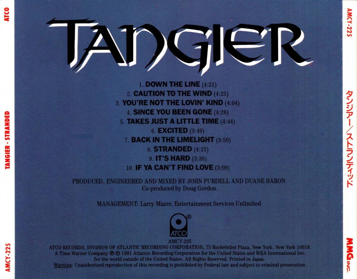帯付き廃盤CD☆タンジアー／ストランディッド（AMCY-225） TANGIER／STRANDED の落札情報詳細| ヤフオク落札価格情報 ...