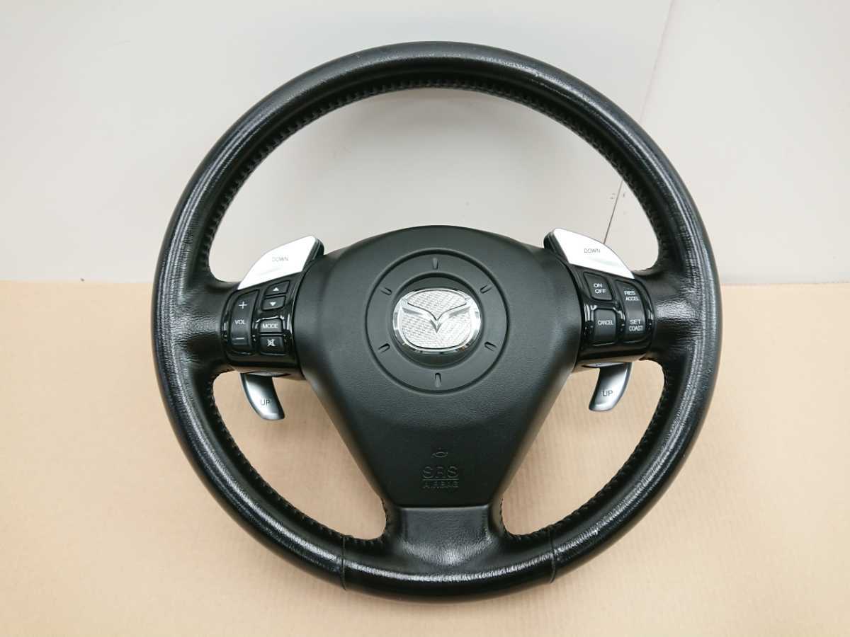 管r210316-0221 RX-8 SE3P RX8 ステアリング ハンドル パトル 付 クーペ (12 の落札情報詳細| ヤフオク落札価格 ...