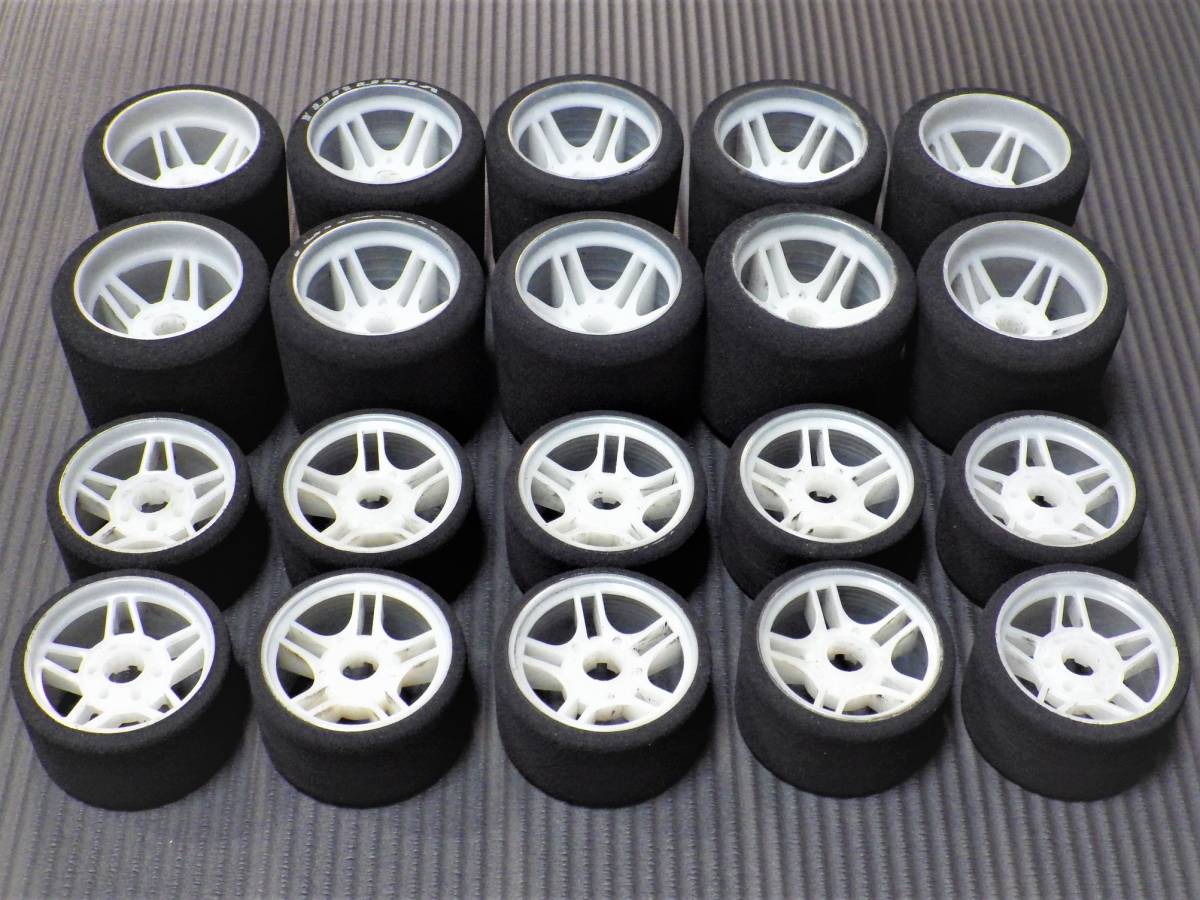 1/8GPレーシング ホイル付タイヤ F/R 5台分 中古 ( KM K8 EVO MRX6XMRX4 IF18-2 無限 京商 エボルバ ムゲン OS SPEED ノバロッシ ...
