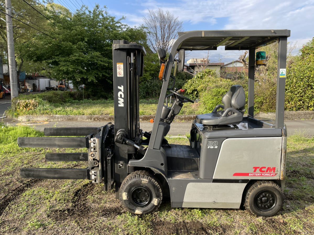確認動画あり】TCM FB20-7 2t バッテリー 電動 フォークリフト 全回転 タナロード クランプ グラブ フォーククランプ フォークシフトの落札情報詳細 - Yahoo!オークション ...