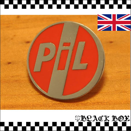 【未使用】英国 インポート Pins Badge ピンズ ピンバッジ 画鋲 PIL Public Image Ltd パブリックイメージ ...
