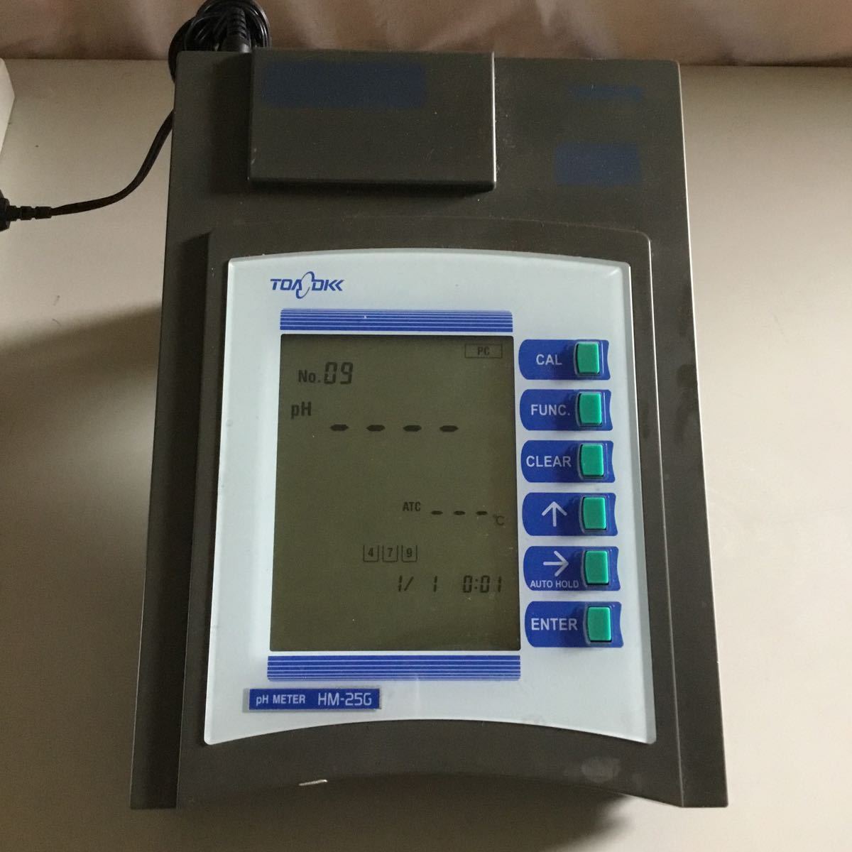 【目立った傷や汚れなし】pHメーター、HM-25G、動作未確認、すべての部品が写真に含まれています pH meter, HM-25G, operation unconfirmed, check ...