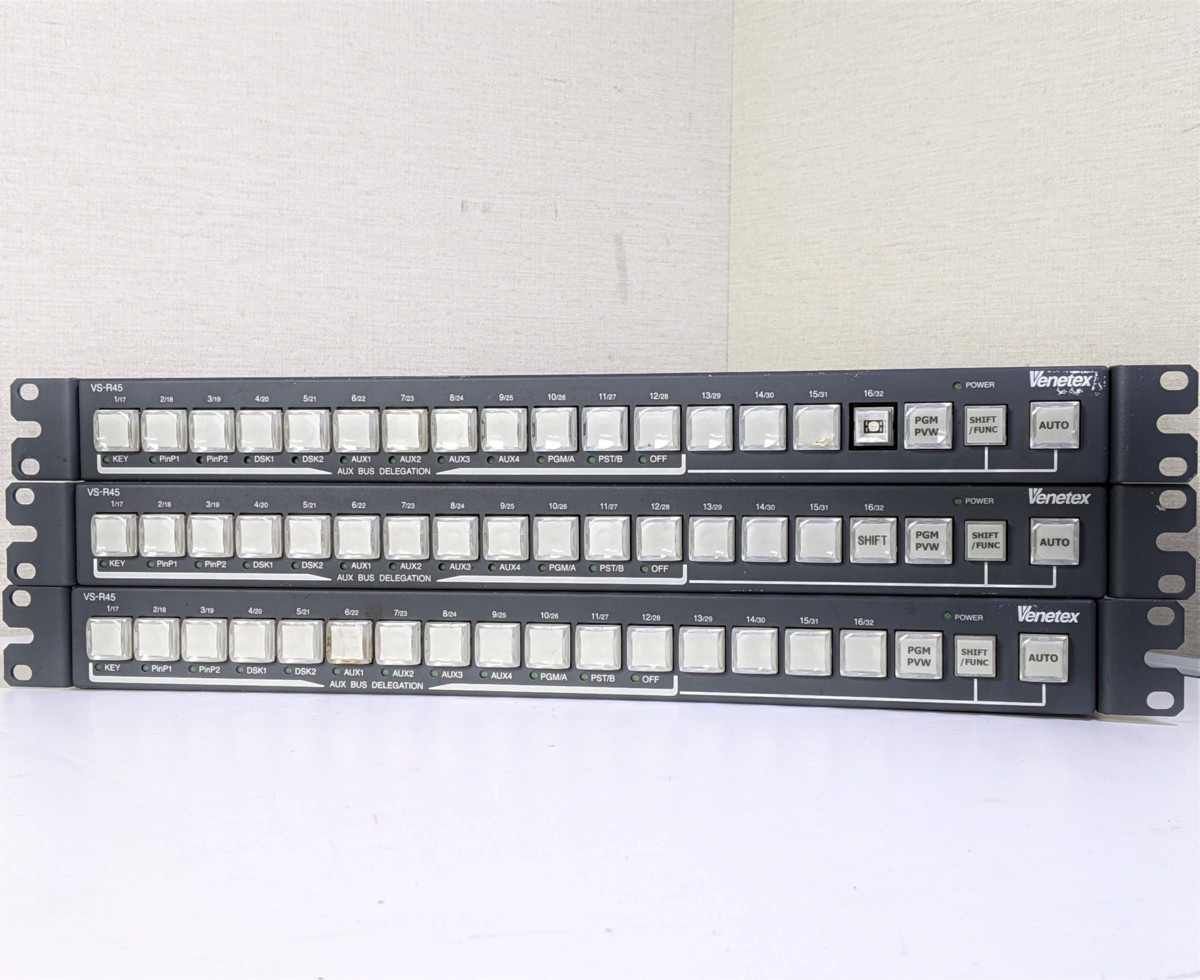 VENETEX VS-R45 Panasonic AV-HSシリーズ用AUXバスコントロールパネル 3台セット 中古 の落札情報詳細 ...