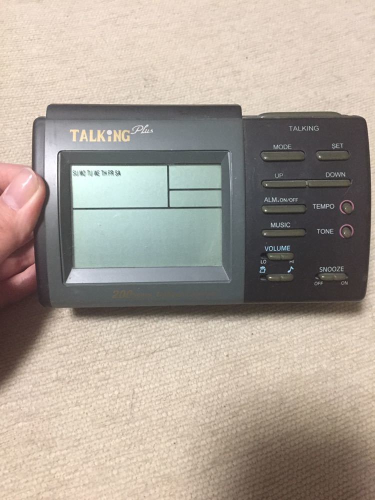 【目立った傷や汚れなし】トーキングプラス TALKING Plus Ultmost モデル model 8805 PAT.P. 海外 時計 アラーム 音楽 カレンダーの落札情報詳細 ...
