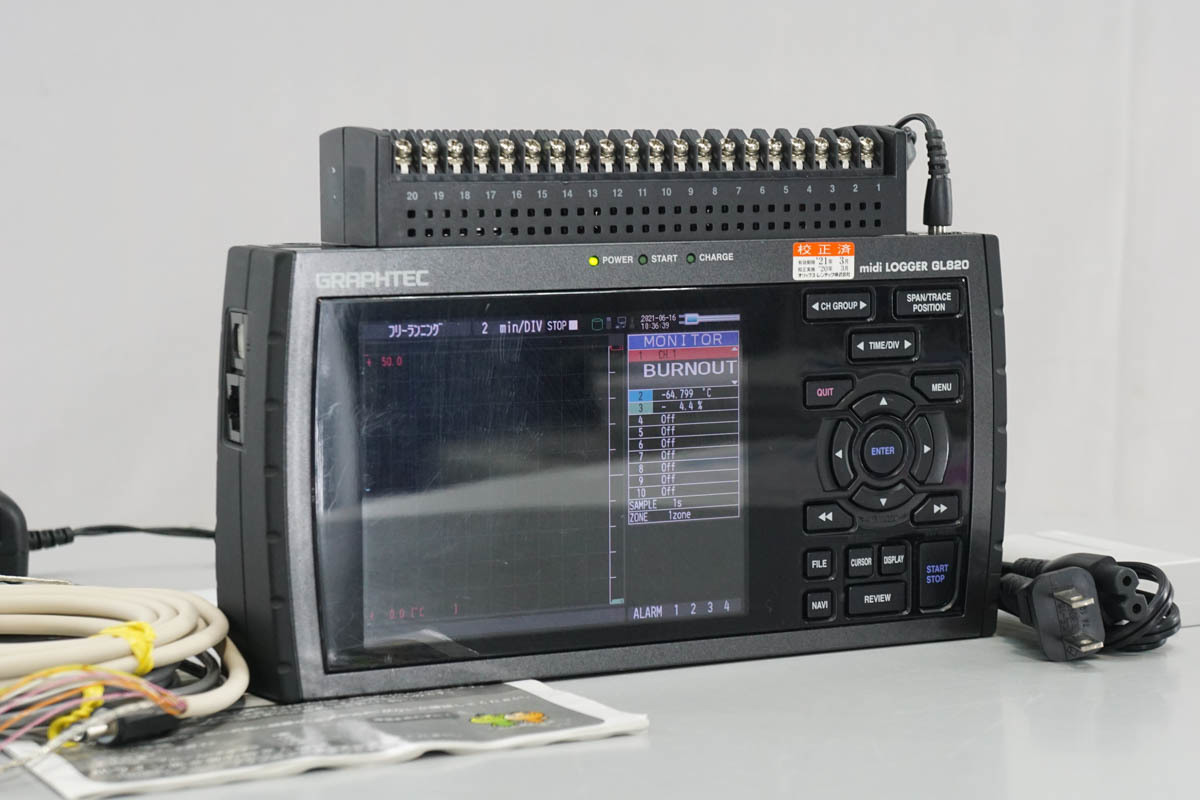 グラフテック データロガー GL800 midi LOGGER GRAPHTEC の落札情報詳細| ヤフオク落札価格情報 オークフリー