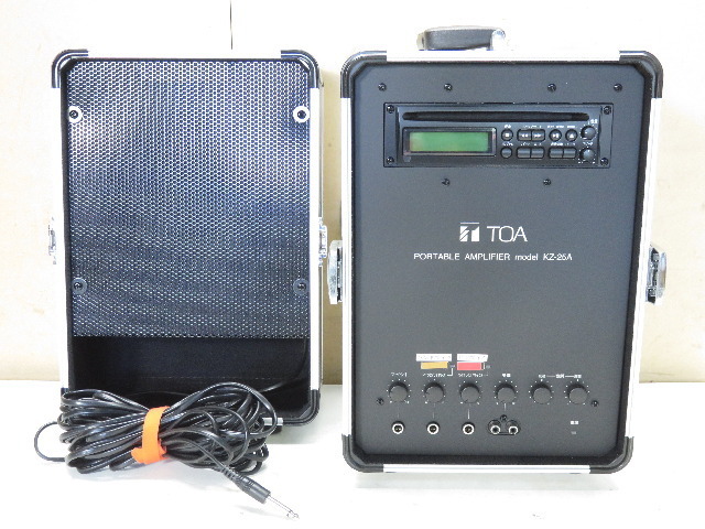TOA 移動用PAアンプ ポータブルアンプ KZ-25A マイク 動作良好 ハ6567 C2の落札情報詳細 - ヤフオク落札価格検索 オークフリー