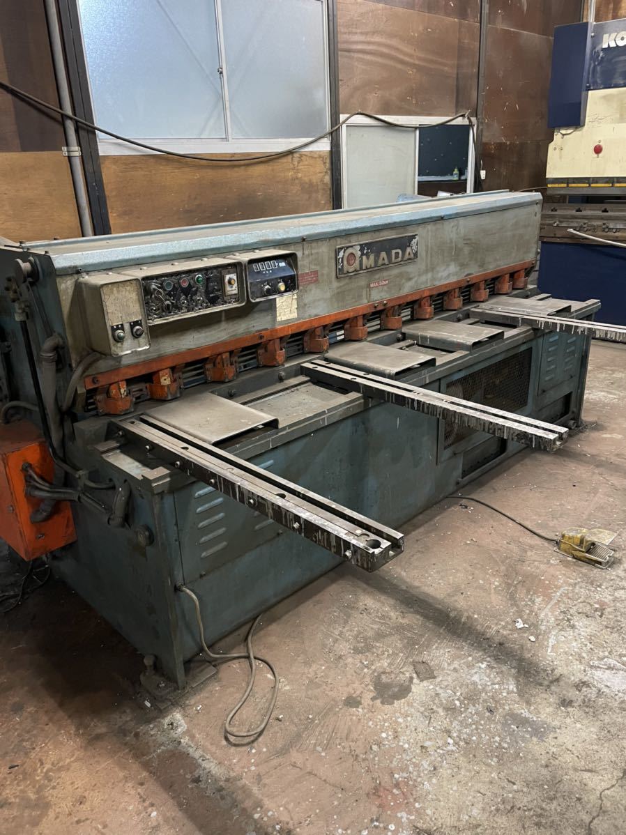 動作品 AMADA H-3065 シャーリング 1978年 上下替刃付き 板金加工 切断加工 プレス ベンダー の落札情報詳細| ヤフオク落札価格情報 オークフリー
