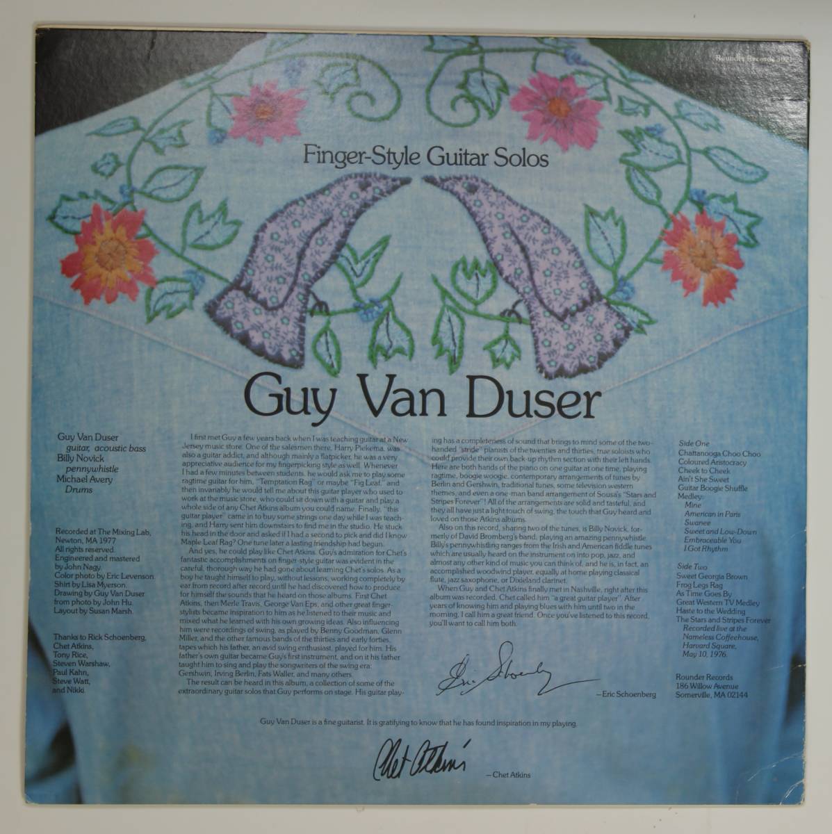 【やや傷や汚れあり （詳細）】【US-ORIG. LP】Guy Van Duser/Finger Style Guitar Solos【並良品 ...