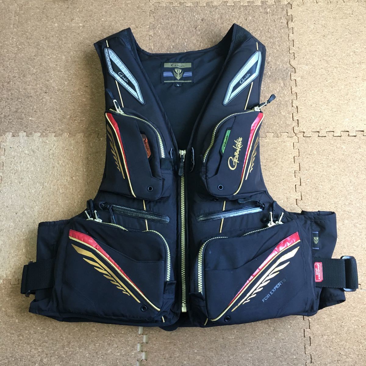 【やや傷や汚れあり】がまかつ GM-2190 ゴアウインドストッパー フローティングベスト Lサイズ ブラック 磯釣り ライフジャケット 救命胴衣の落札情報詳細 - Yahoo!オークション ...