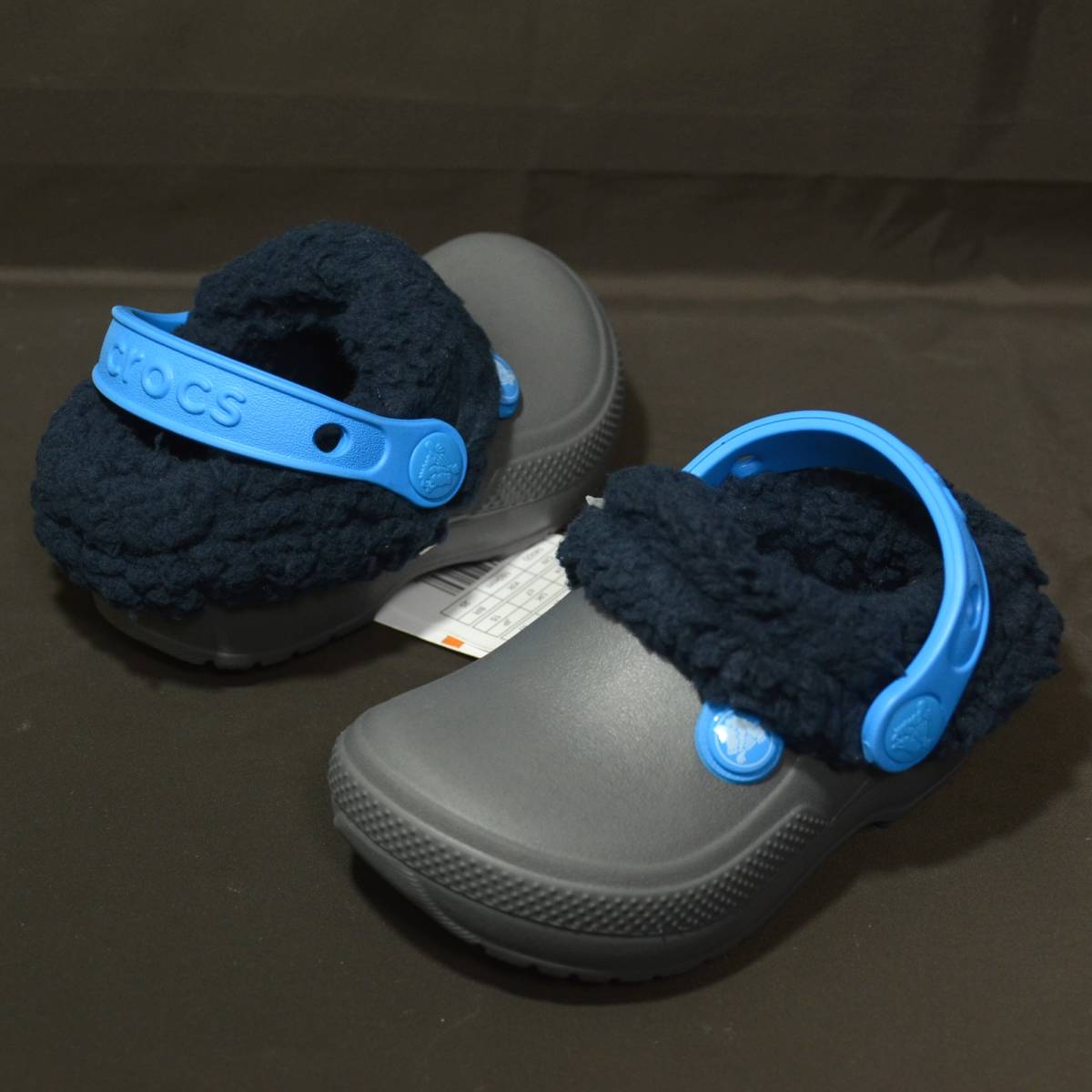 【未使用】15cm US：C7 CROCS クロックス Kids’ Classic Blitzen III Lined Clog クラシック ...