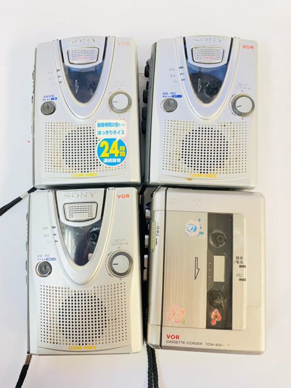 SONY ポータブルカセットテープレコーダー TCM-111とTCM-121とTC-1000BとACアダプタージャンク 即決で の落札情報詳細 ...